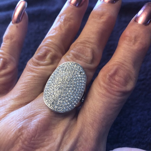 Nadri | Jewelry | Crystal Pave Saddle Ring By Nadri | Poshmark